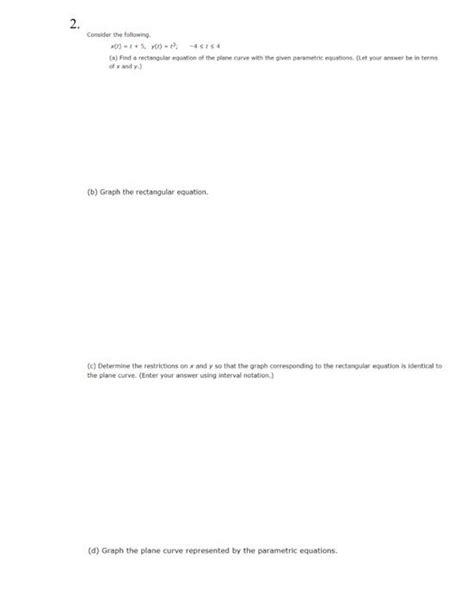 Solved Consider The Following W A Find A Chegg