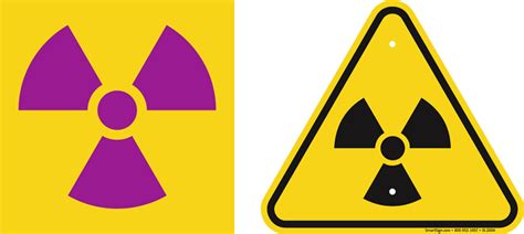 Radiation Trefoil Signs Used On Radiation Signs And Radioactive Labels