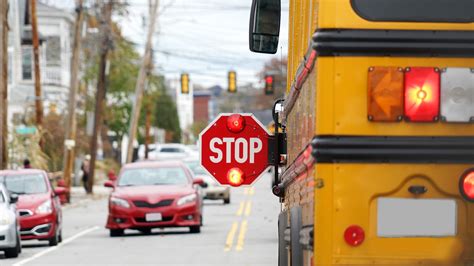 Stopped School Bus