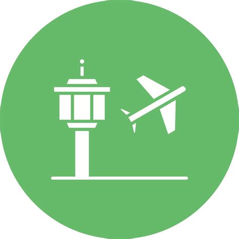 Airport Glyph Circle Background Icon 9047483 Vector Art At Vecteezy