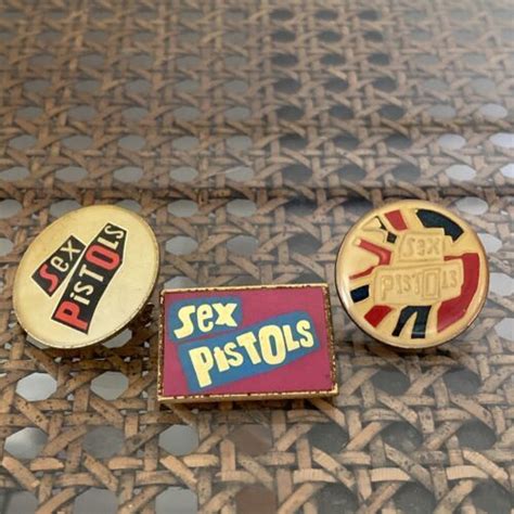 3 Vintage Sex Pistols Punk Rock Band Pin Pinback Buttons 4642603602 3 Vintage Sex Pistols Punk Rock Band Pin Pinback Buttons 4642603602