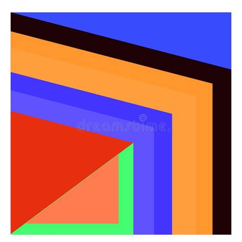 Vector Colorful Geometric And Curve Background Pattern For Feed Stock Illustration