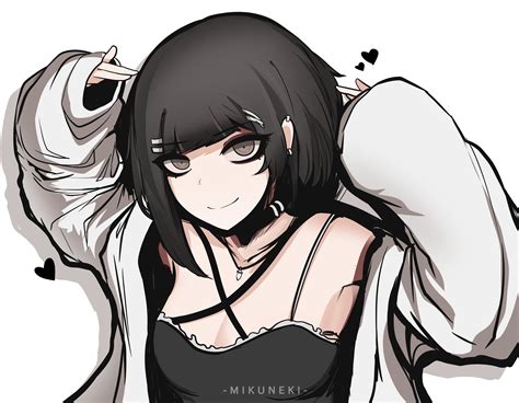 Mikuneki Original Absurdres Highres 1girl Artist Name Black