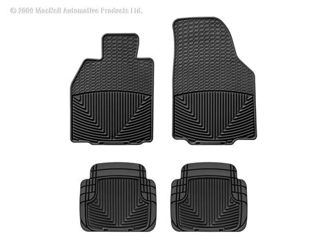 Wt Rubber Mats Rear Blk New German Performance