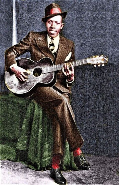 Vintage Electric Guitar On Rocks Robert Johnson Tattoo