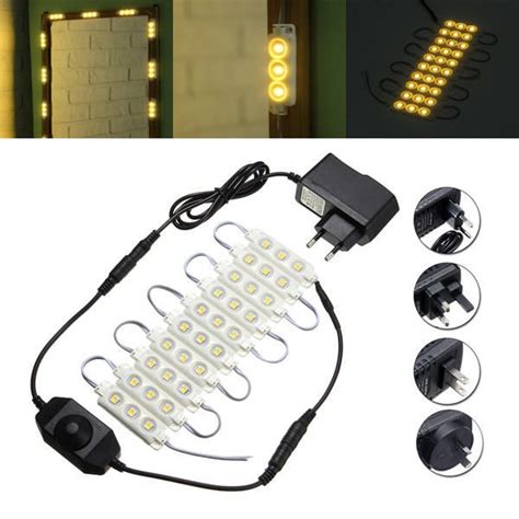15m Smd5050 Waterproof Warm White Led Module Strip Light Kit Mirror