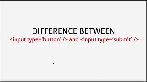 Input Type Button Vs Submit Kaashiv Kaashivinfotech Kaashivinfotechreviews Htmltutorial