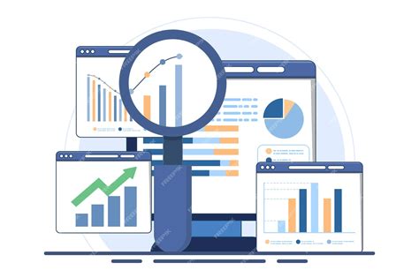 Premium Vector Analytics And Monitoring Concept Or Web Reporting