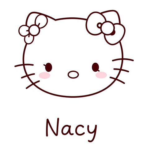 Hello Kitty Bow Outline Hello Kitty Christmas Bow Coloring Page Images
