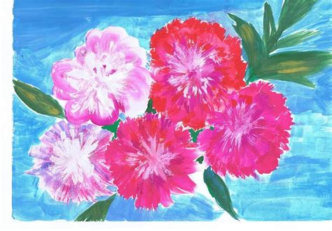 Учимся рисовать пионы