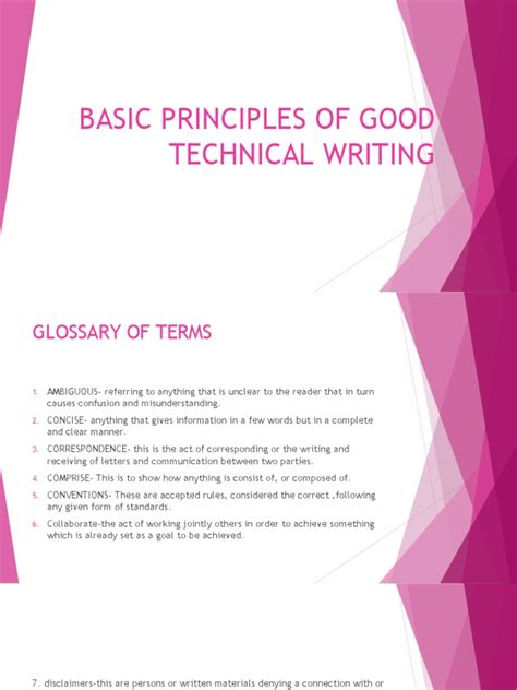Basic Principles Of Good Technical Writing Pdf Cognitive Science Human Communication