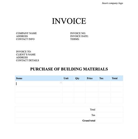 10 Google Docs Invoice Templates Instant Download