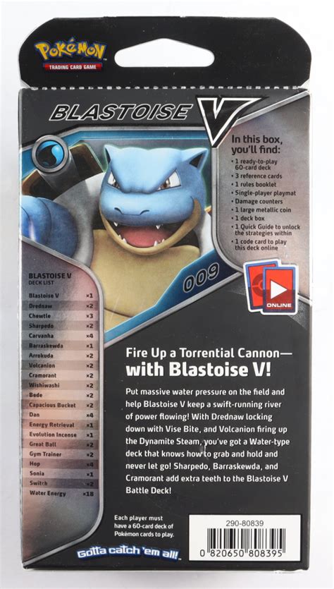 Pokemon Tcg V Battle Blastoise Theme Deck With 60 Cards Pristine Auction