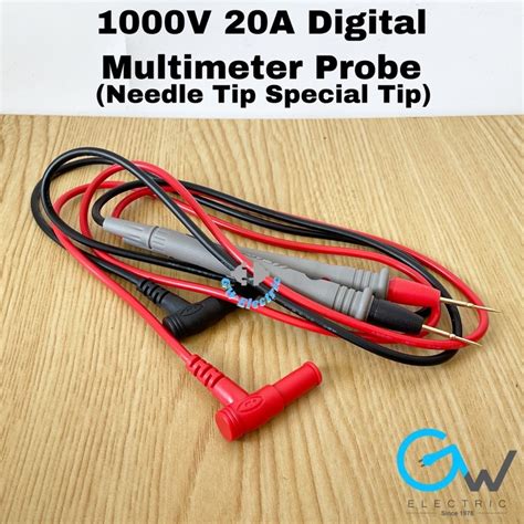 1000v 20a Digital Multimeter Probe With Extra Sharp Needle Tip Shopee Malaysia