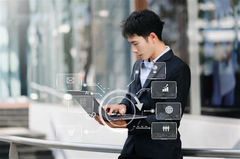 Premium Photo Coding Software Developer Work With Augmented Reality