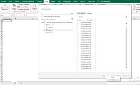 como importar datos de una web a excel y actualizarlos