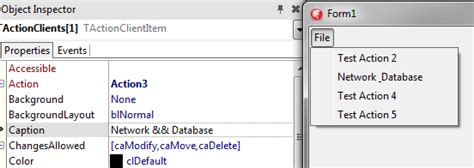 Unable To Get Ampersand And To Display In A Delphi Tactionmainmenubar