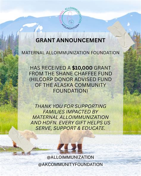 Maternal Were Honored And Grateful To Share That The Maternal Alloimmunization Foundation Has