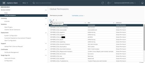 Creating A Special Role On VCenter And Assigning The Role To A New User