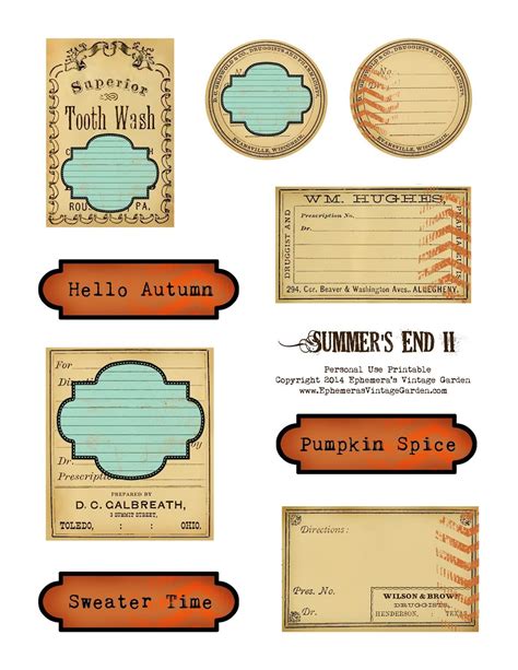 Free Ephemera Printables Printable Templates