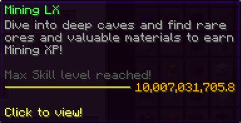 i hit 10b overflow mining xp r hypixelskyblock