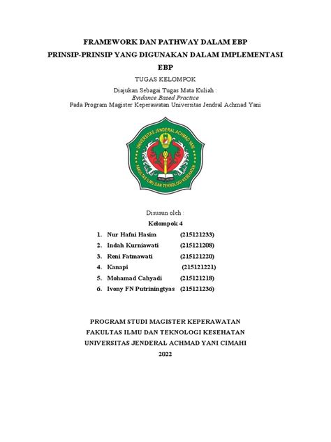 Framework Dan Prinsip Evidance Based Practice Dalam Implementasi Ebp