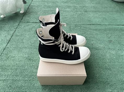 Rick Owens × Rick Owens Drkshdw Rick Owens Drkshdw Gimp Eyelet Ramones