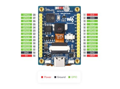 Esp32 S3 2inch Display Dev Board 240×320 Pixels 32 Bit Lx7 Wifi Bt Esp32 With Display Ws 30306