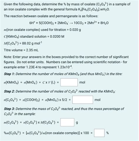 Solved Given The Following Data Determine The By Mass Of