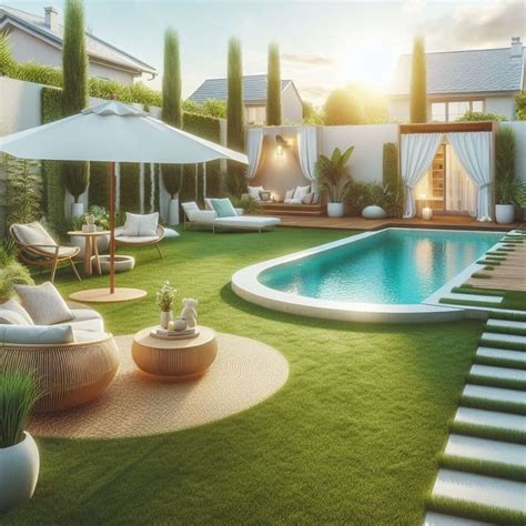 8 Artificial Grass Around Pool Ideas
