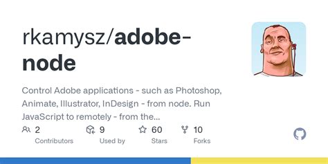 github rkamysz adobe node control adobe applications such as