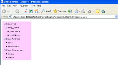 Navigation Control In ASP Net
