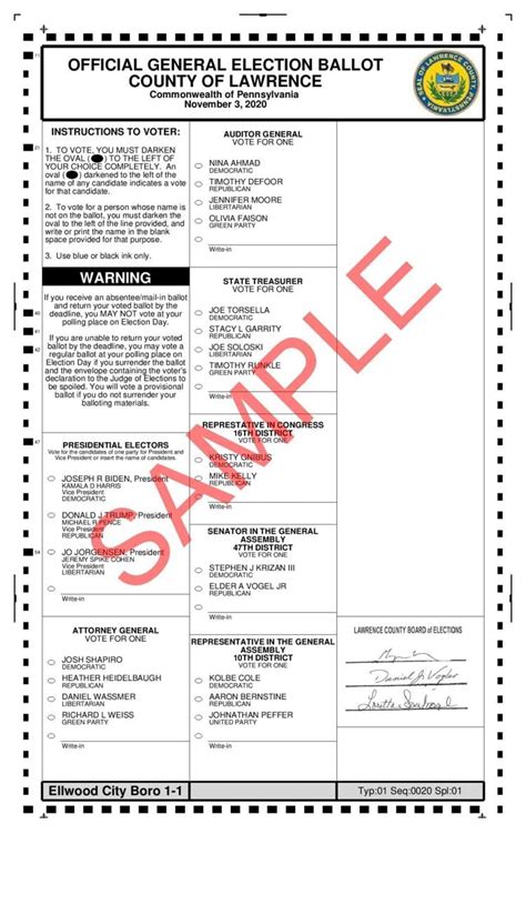 Sample Ballots See What Your Ballot Will Look Like On Nov 3 Local
