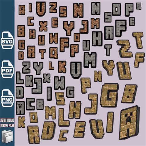 500 Mnecraft Svg Png Pdf Bundle Mine Png Craft Pdf Alex Svg