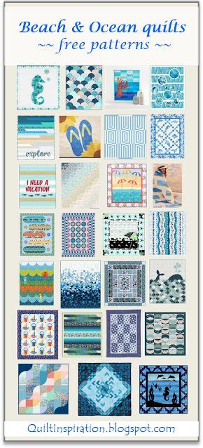 Free Beach And Ocean Quilts Pattern Day Beach Themed Quilt Patterns