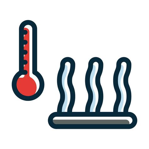 Thermal Vector Thick Line Filled Dark Colors 34201226 Vector Art At