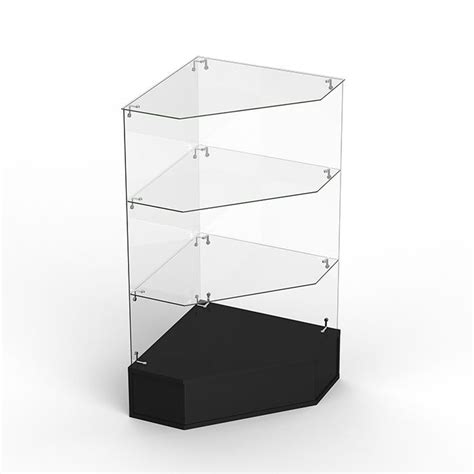 Frameless Glass Corner Display Cabinet Subastral