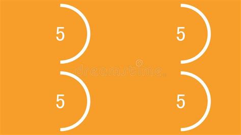 10 Seconds Countdown Timer Animation Motion Graphics Stock Video