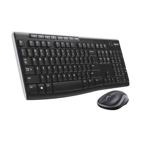 Logitech 920 004523 Wireless Combo Mk270 Keyboard And Mouse Black Rapid Online