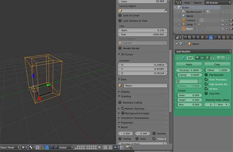 Joining Rooms Made With Archimesh Creates One Sided Model Blender