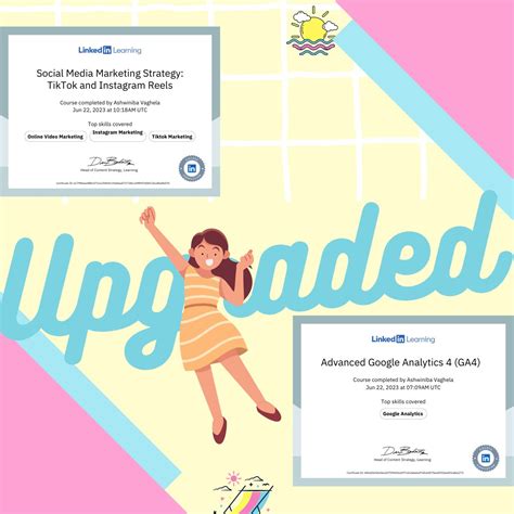 Linkedinlearning Certification Upgrade Lifeupdate Learning Ga4 Reels Ashwiniba Vaghela