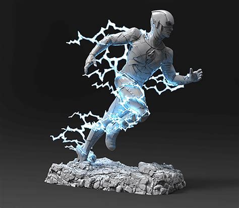 Flash Statue 3d Printing Model Stl