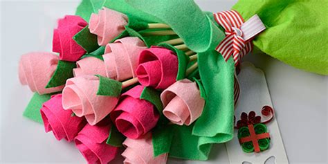 Ramos De Flores De Regalo Para El Día De La Madre Manualidades