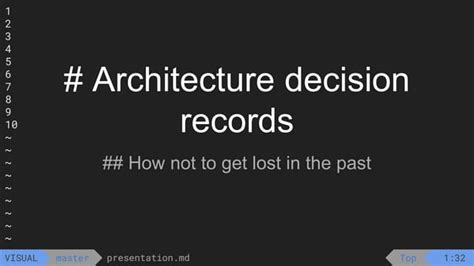 Architecture Decision Records Ppt