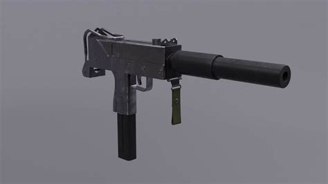 Mac 10 Submachine Gun Free 3d Model By Luisbcompany