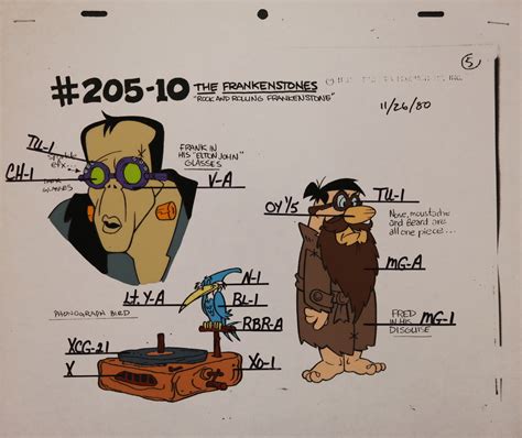 The Flintstones Frankenstones Model Cel Id Janflintstones2538 Van