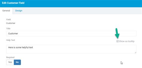 add tool tip feature for details and forms ideas and product feedback