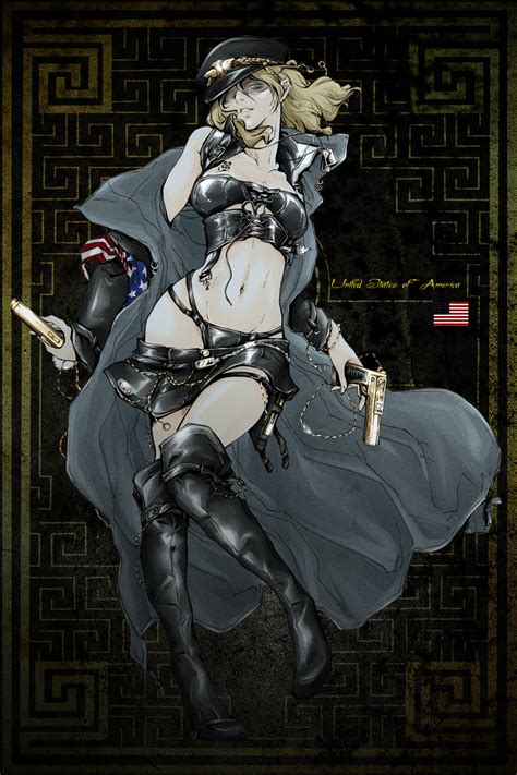 America Axis Powers Hetalia Drawn By Wumajii Danbooru