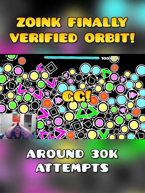 Zoink Finally Verified Orbit On Geometry Dash Tiktok