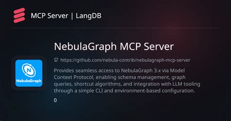 Nebulagraph Mcp Server Langdb